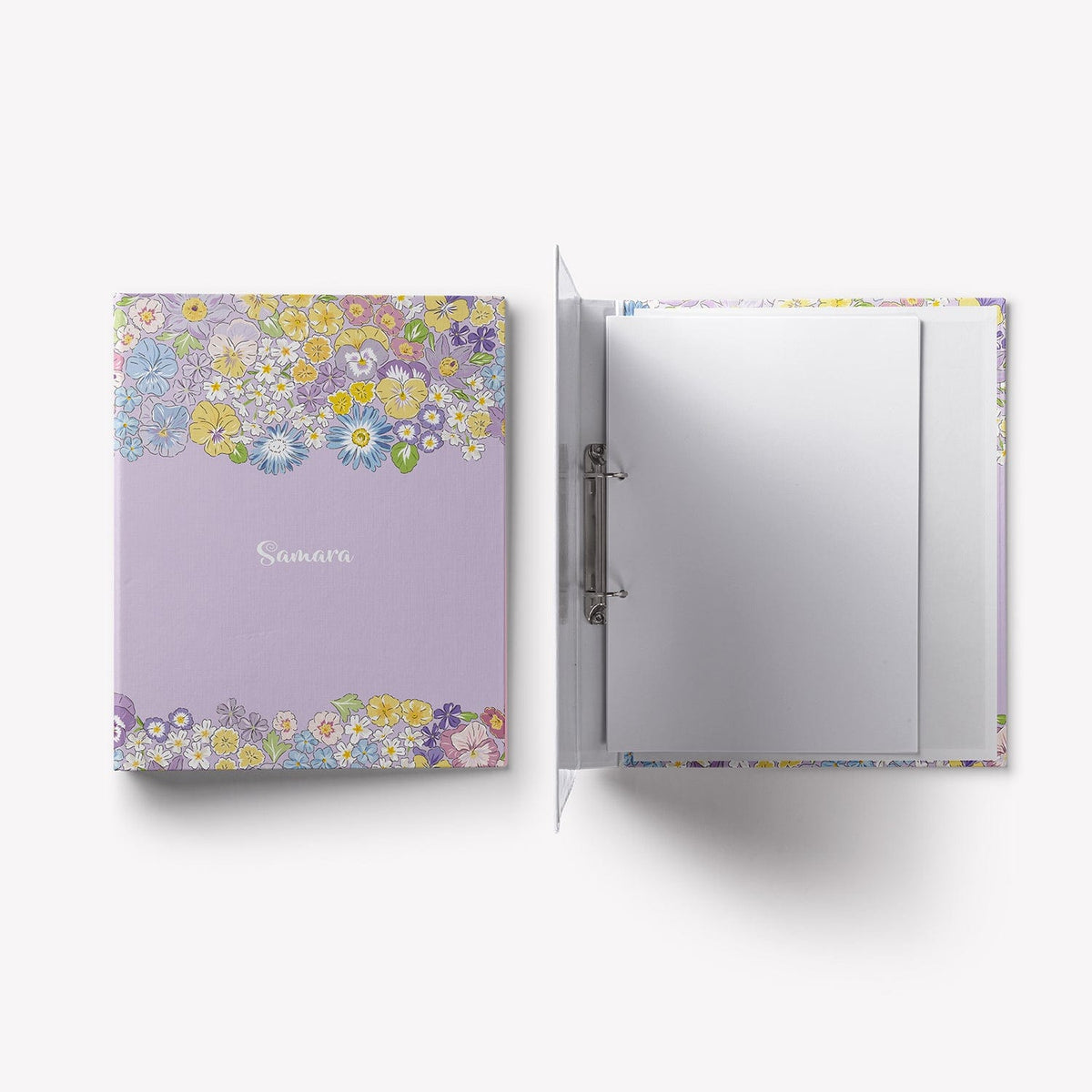 Personalised Ring Binder - Floral | Little IA